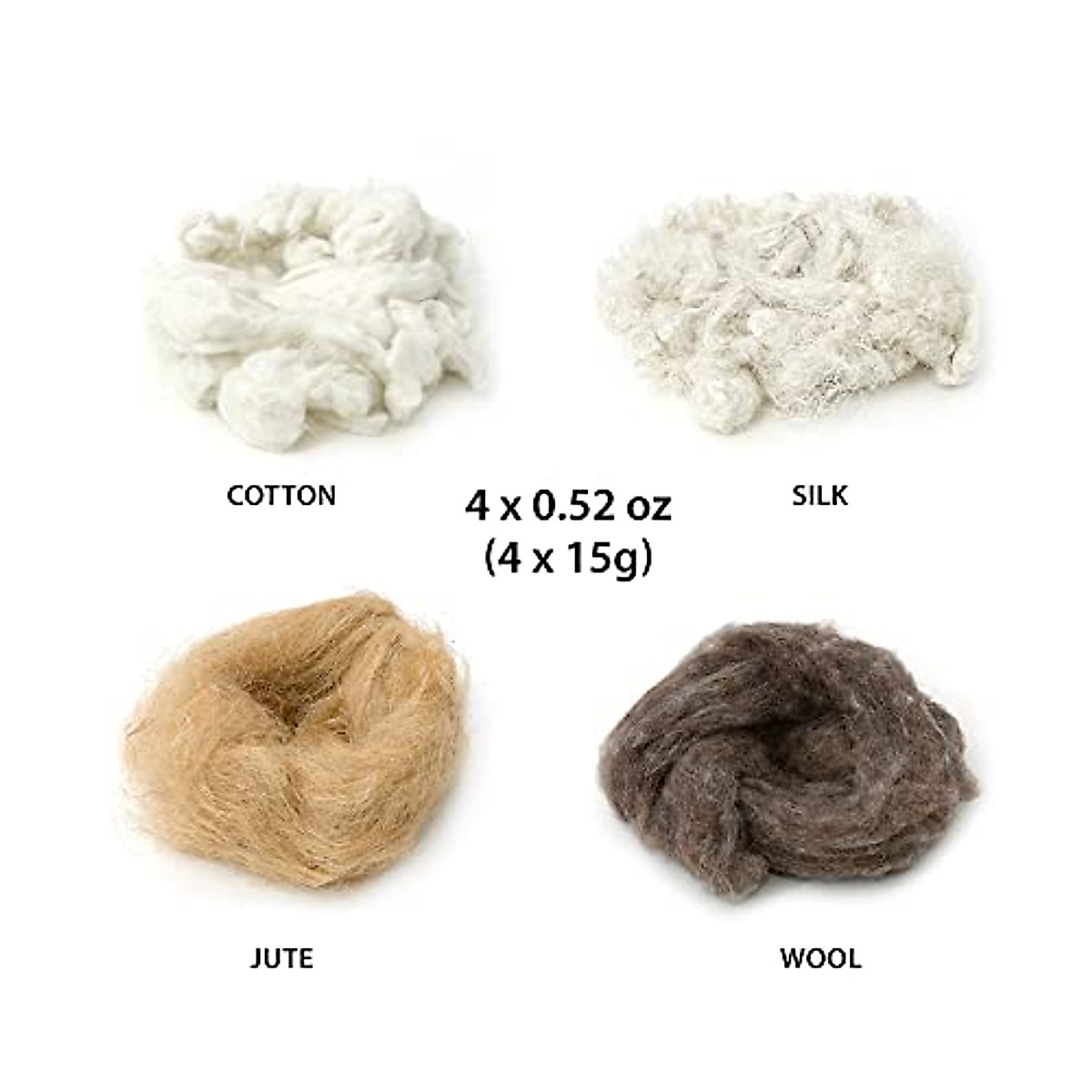 Glaciart One Premium Bird Nesting Material (2.1oz) Small Animal Bedding|Natural Wool, Silk, Cotton & Jute Nesting Materials for Birds, Perfect for Nest Building for Bird Cage or Hamster Bedding