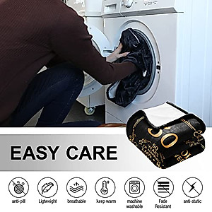 AKLSNDLKA 50th Anniversary Blanket Gifts,Gift for 50th Wedding Anniversary,50th Golden Wedding Anniversary Couple Gifts for Husband Wife Dad Mom Grandparents 60"X 50" Flannel