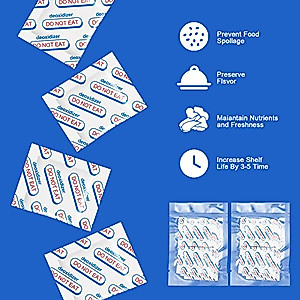 400cc Oxygen Absorbers for Food Storage - 100 Count (20x Packs of 5) - for Long Term Food Storage & Survival, Mylar Bags, Canning, Harvest Right Freeze Dryer, Dehydrated, and Preserved Foods