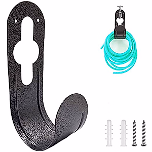 Eastrans Garden Hose Holder Wall Mounted Hold 100ft 3/4’’ Hose, Durable and Heavy Duty Rust-Free Hook Hanger for Water Hose, Keep Your Backyard Neat and Clean