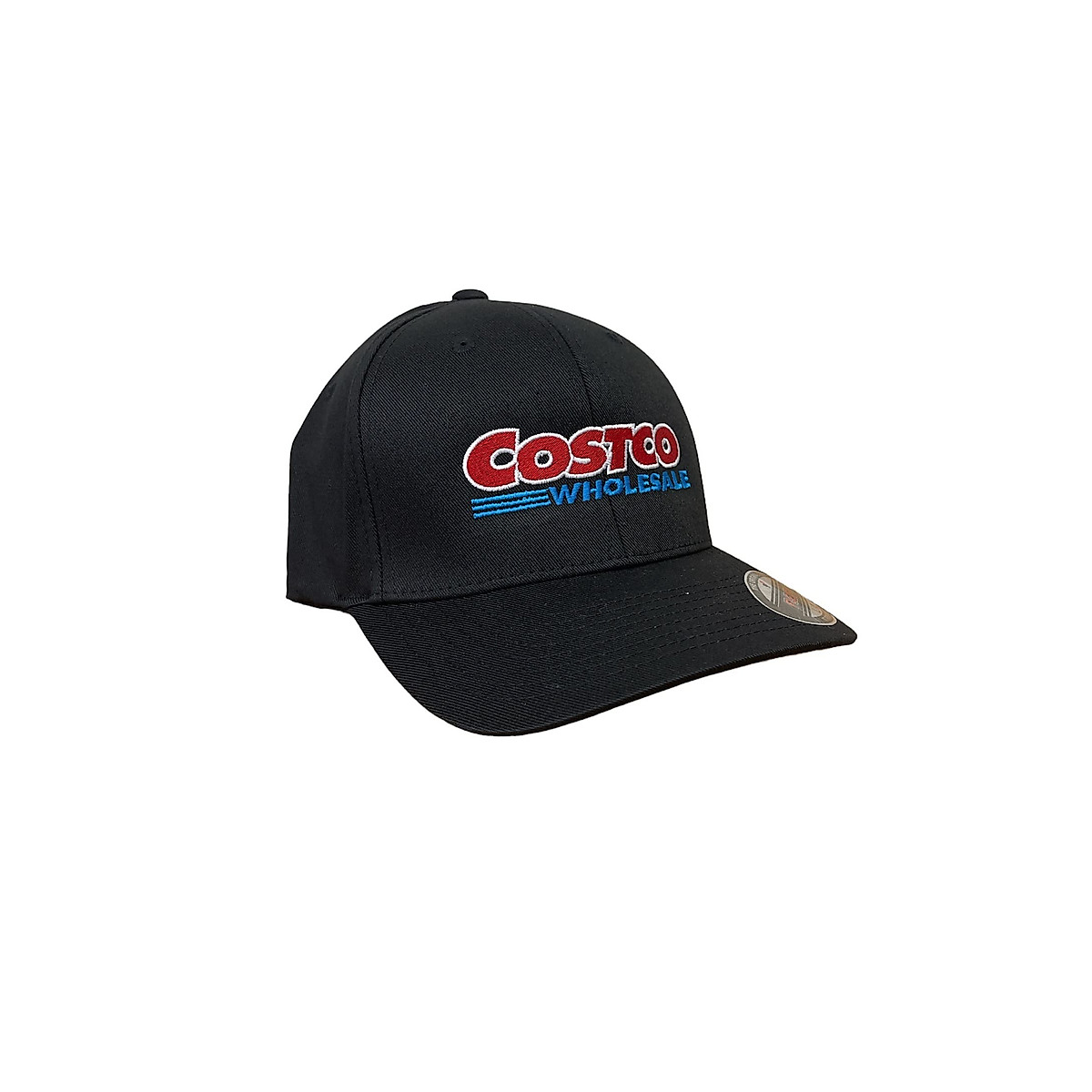 STITCHWORKS Costco Wholesale Flexfit Hat Unisex Baseball Cap (Black, Large/X-Large)