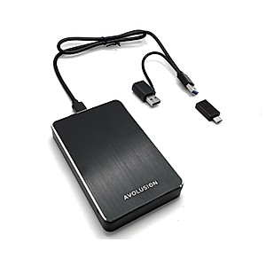 Avolusion M2 Series 2TB USB 3.0 Portable External Gaming Hard Drive (for PS4, Pre-Formatted) M2-BK-2TB-PS - 2 Year Warranty