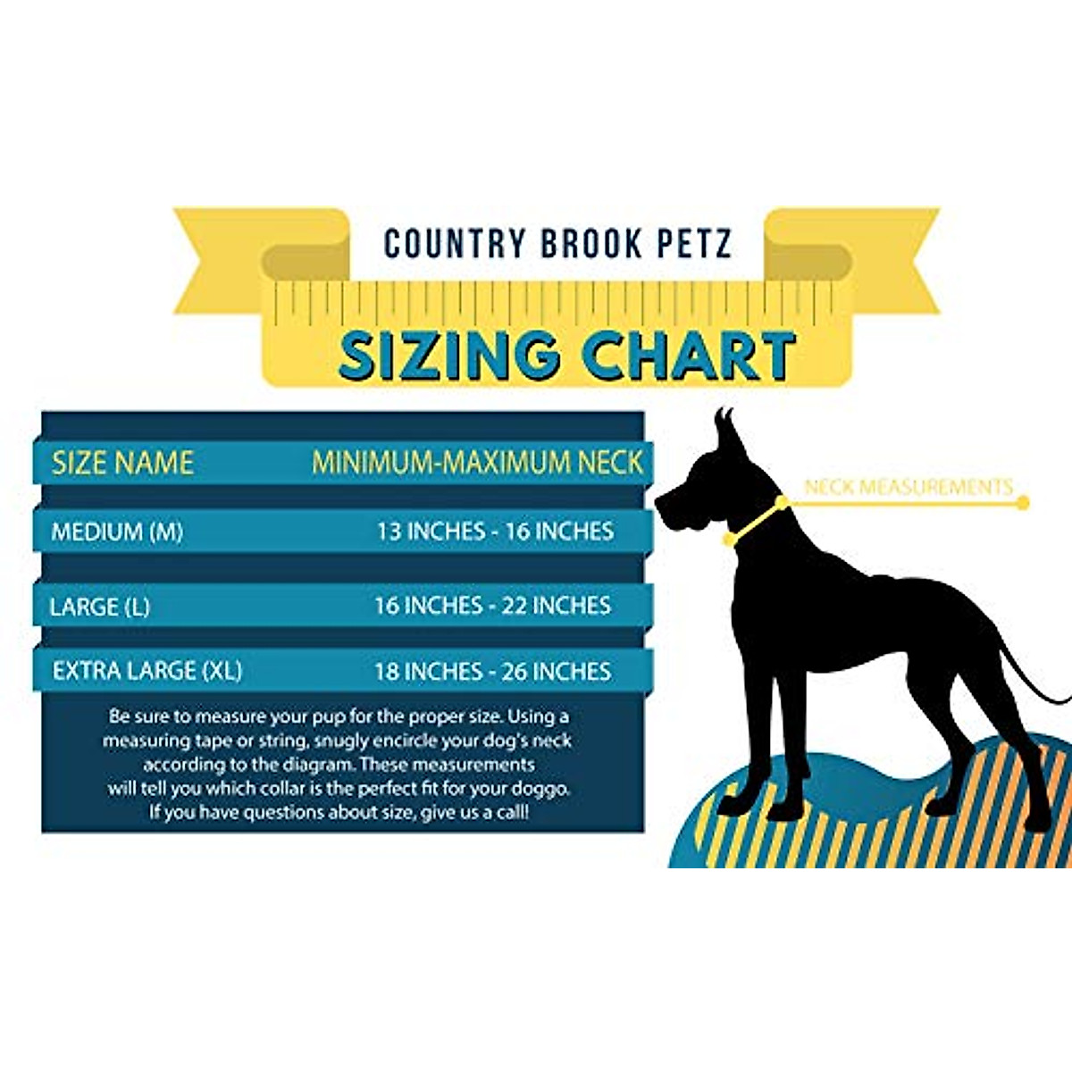 Country Brook Petz - 1 1/2 Inch Premium Bright Paisley Dog Collar, Large