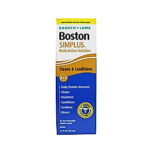 Bausch & Lomb Boston Simplus Multi Action Solution with Daily Protein Remover 3.5 oz (Pack of 2)