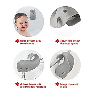 Skip Hop Bath Spout Cover, Universal Fit, Moby, Grey