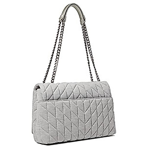 Karl Lagerfeld Paris Lafayette Large Shoulder Grey Heather One Size