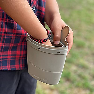 BraveJusticeKidsCo. | Snack Baggie™ Silicone Reusable Food Storage Container for Toddlers (Fog)