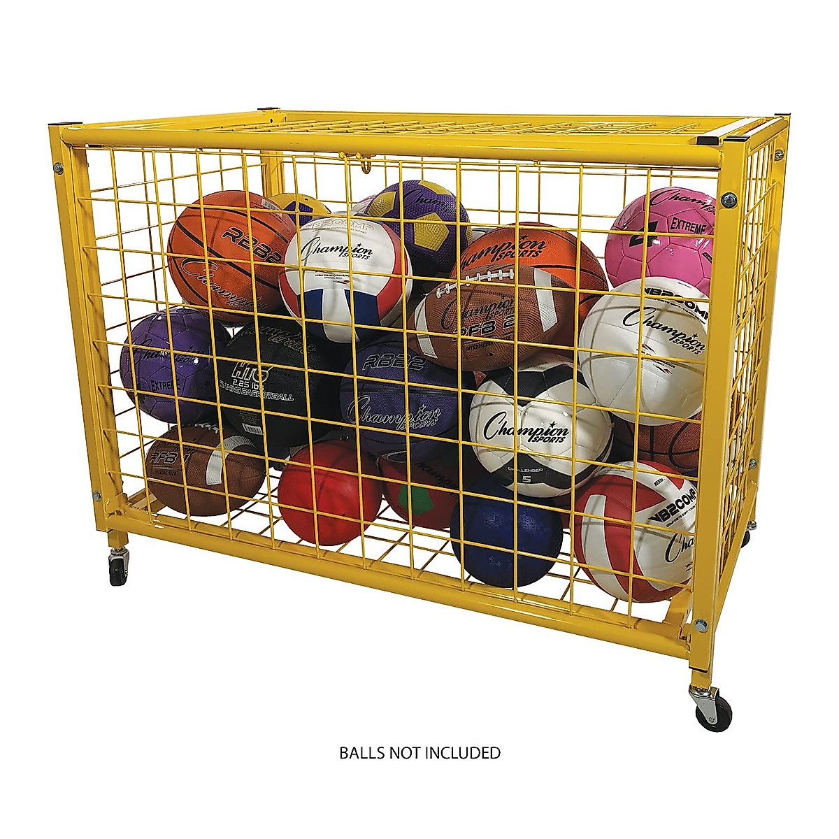 Champion Sports Locking Ball Storage Locker (42 Inch x 24 Inch x 29 3/4 Inch)