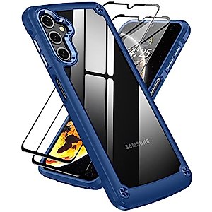 Oneagle for Google Pixel 8A Case Ultra Clear, Pixel 8A Phone Case with Metal Kickstand + Screen Protector,[Anti-Yellow][Military Grade Shockproof][Built-in 4 Airbags] Hard Back Case for Pixel 8A
