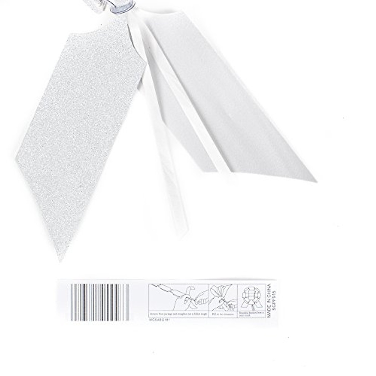 Hallmark Signature 5" Gift Bow (Silver Glitter) DIY Pull Bow for Christmas, Holidays, Weddings, Anniversaries, Birthdays and More