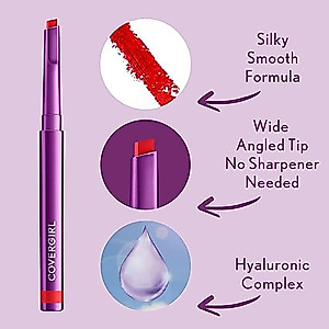 COVERGIRL Simply Ageless Lip Flip Liner, Loving Rose, Pack of 1