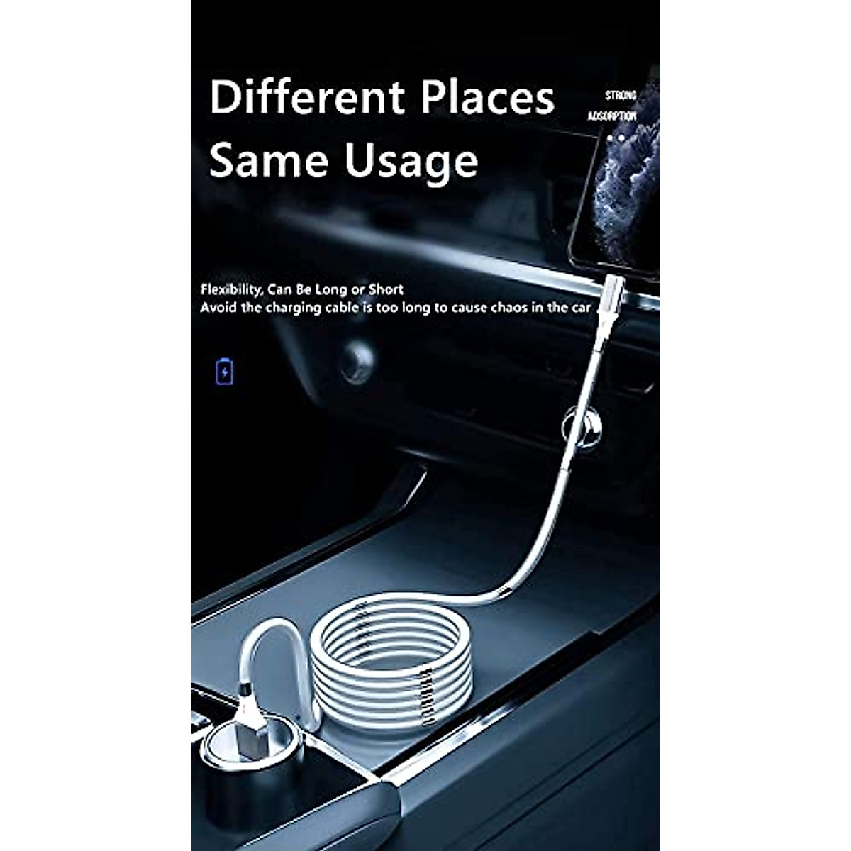 JJKKZVZ 2Pack Upgraded Magnetic USB C to USB C Fast Charging Cable (3ft 60W), Magnetic Charging Cable, USB 2.0 Type C Charging Data Transfer Cable with Soft Protective Tube for All USB C Devices