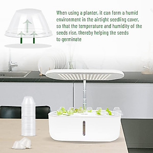 50Pcs Grow Domes 4cm/1.57in Inner Diameter, Transparent Replacement Pod Grow Domes Cap, Humidity Domes Cover Lid, Domes Cap for Grow Basket, Greenhouse, Hydroponic Growing (50)