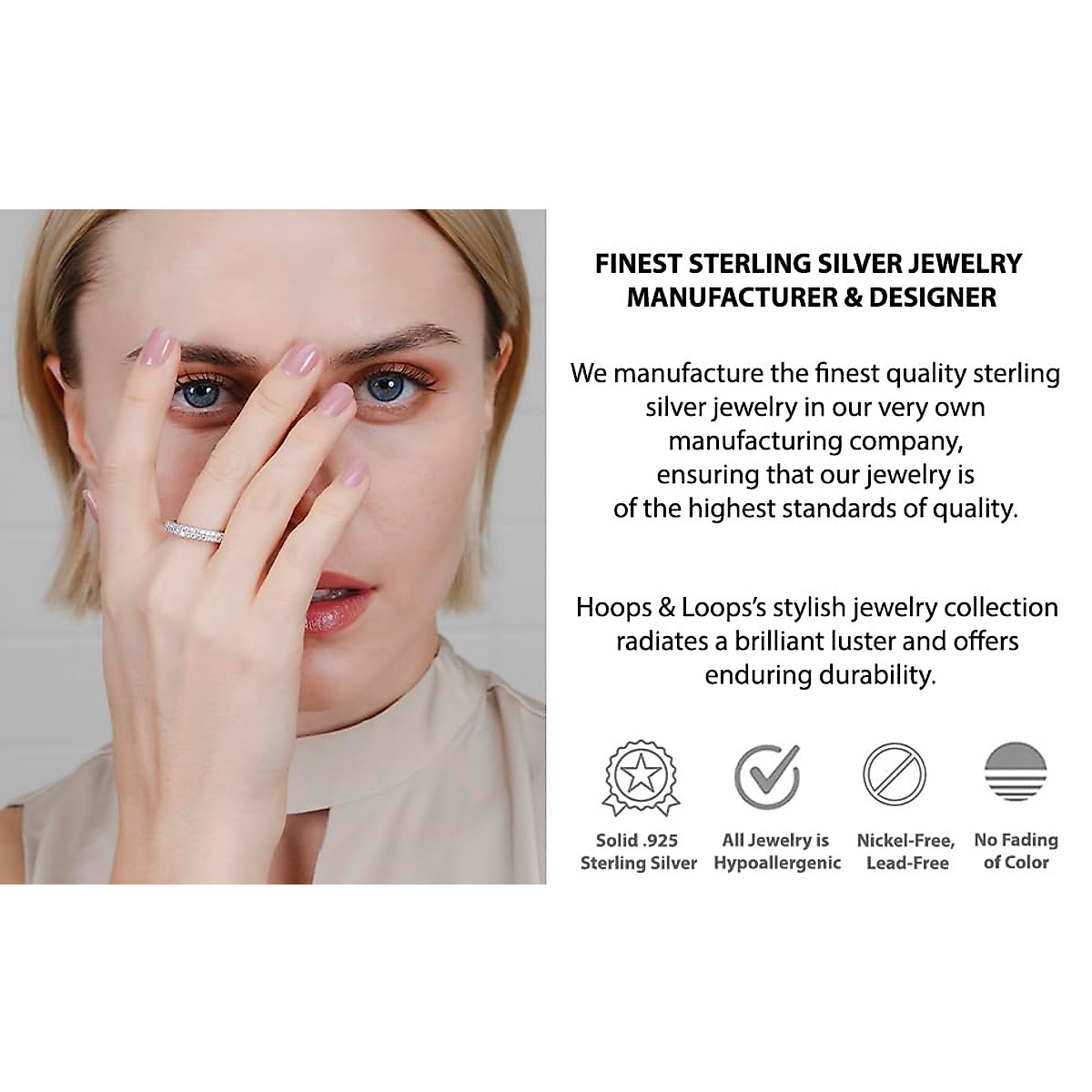 Sterling Silver Chain Wrap Clip-On Hoop Earrings, 30mm