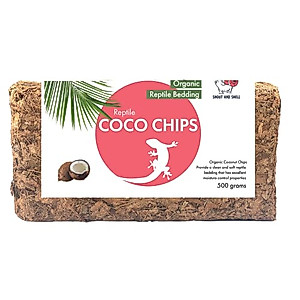 Snout and Shell Coco Chip Reptile & Amphibian Bedding 1.1 lb - Perfect for Snakes, Lizards & Tortoises Tunneling - 100% Organic Coconut Chip - 500 Grams