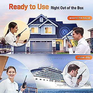 Arcshell Rechargeable Long Range Two-Way Radios with Earpiece 3 Pack Arcshell AR-5 Walkie Talkies Li-ion Battery and Charger Included (3 Pack)