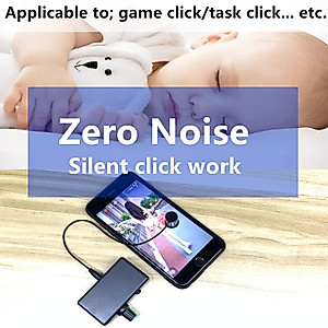 QIDAI Auto Clicker for Phone iPad, Screen Device Auto Clicker, Suitable for Games, Live Broadcasts, Reward Tasks, Adjustable Auto Clicker Simulated Finger Clicking.（1 Second Fastest 25 Times）