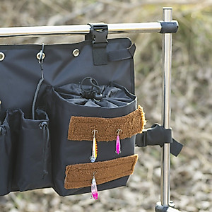 AQUOS Heavy-Duty for One 10.2 plus ft Inflatable Pontoon Boat with Stainless Steel Guard and Folding Seat and Haswing 12V 65LBS Transom Trolling Motor for One Person Fishing