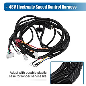 uxcell Complete Main Wiring Harness Control Wire for Golf Cart for EZGO TXT48 Freedom TXT 48V 2010-2022 Electronic Speed Control Harness W/Port Connector Replacement