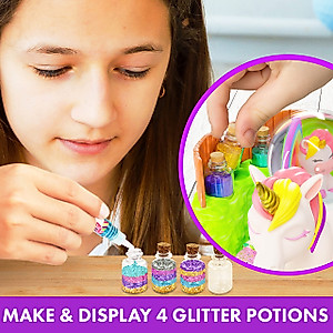 Paint Your Own Unicorn Craft Kit Ceramic Unicorn Snow Globe with Painting Art Crafts Unicorn Gift for Girls Tweens DIY Paint Potion Making Activity Kit for Kids Decorate Room Ages 6+