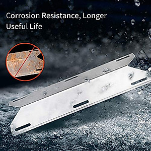 BBQ funland SH1231 (4-Pack) Stainless Steel Heat Plate, Heat Shield for Costco Jenn-air, Kirkland, Nexgrill, Sterling Forge, Glen Canyon Gas Grill Models