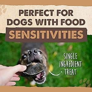 Mighty Paw Cow Hooves for Dogs (6 Pack) | Long Lasting Cow Hoofs for Dogs. Dog Chews Long Lasting. Dog Chew Bones. Dog Bones for Large and Medium Dogs. All Natural Dog Treats for Aggressive Chewers.