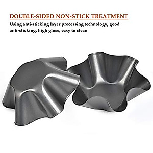 FOCCTS 6 Packs Torta Molder, Non-Stick Taco Salad Bowl Pans Maker, Extra Thick Steel Tortilla Shell Maker, 6 inch