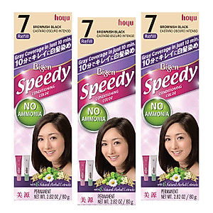 Bigen Speedy Conditioning Color Refill: 7 Brownish Black - 3 Pack