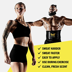TNT Workout Enhancer Sweat Gel: Hot Cream for Tummy Belly Firming, Sweet Scent - Thigh & Arm Hot Sweat Cream: Exercise Thermogenic Cream for Men & Women, Skin Tightening Heat Lotion, Sweet Coconut
