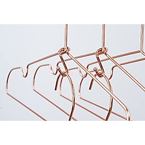 KOOBAY Clothes Hanger 72Pcs Connector Hooks Stable Hanger Rose Gold Metal Outfit Hangers Extender Clips Mini Cascading Hanger Hooks