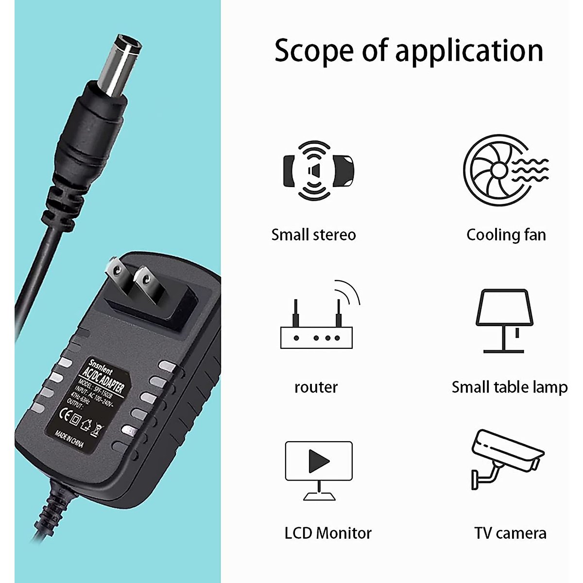 Dysead AC Adapter Compatible with Icon Pro Audio iKeyboard 3 Mini 3 25-Key MIDI Controller Power