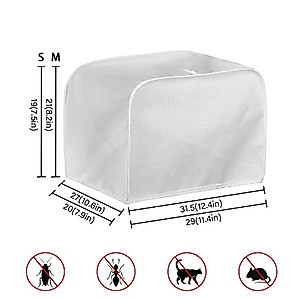 Yzaoxia Butterfly Print Toaster Dust Cover 4 Slice Microwave Toaster Oven Cover for Kitchen Appliance Dust Cover Bread Toaster Oven Cloth Cover Fingerprint Protection Purple