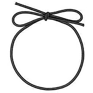 Stretch Loops for Crafts and Easy Gift-Wrapping (22 INCHES, Black)