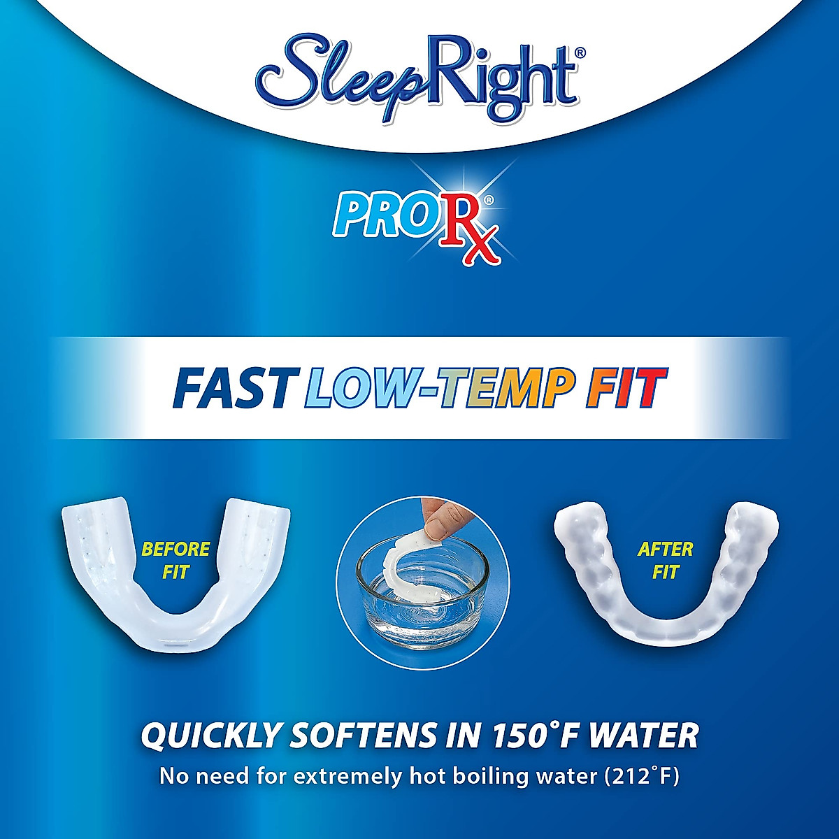 SleepRight ProRx Custom Fit Dental Guard - Helps with Teeth Grinding, Clenching and Bruxism - Provides Maximum Protection