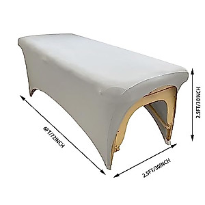 KULLAMEE Silver Grey Lash Bed Cover fitted for 6FT Lash Table or Massage Bed Lash Extension Bed Spandex Bed Cover (Silver Grey 1PC)