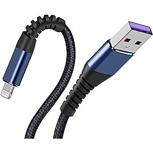 [ Apple MFi Certified 2pack ] iPhone Charger 6ft,Lightning Cable Long 6 Foot Cord, Fast Charging Cables for Apple iPhone 12/11/11Pro/11Max/ X/XS/XR/XS Max/8/7/6/5S/SE/iPad Mini Air (Blue)