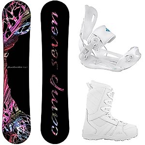 Package-Camp Seven Featherlite Snowboard 147 cm-System Lux Bindings-Siren Lux Women's Snowboard Boots-9