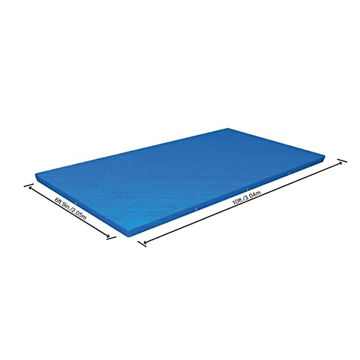Bestway 58106 Above Ground Pool Cover, 118-inch by 79-inch, Blue