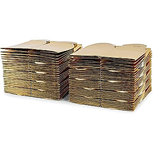 Sparkle and Bash Gold Foil Party Favor Gift Boxes (2.5 x 2.5 x 2.5 Inches, 100 Pack)