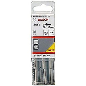 Bosch 2608585610 Hammer Drill Bit Sds-Plus 4mmx4.53In 10 Pcs