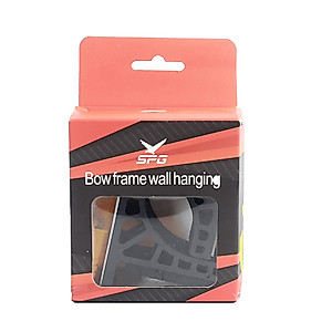 SOPOGER Archery Bow Wall Mount Storage Bow Rack Wall Hanger Display Universal Bow Holder Stand for Recurve Compound Bow Longbow (Black)