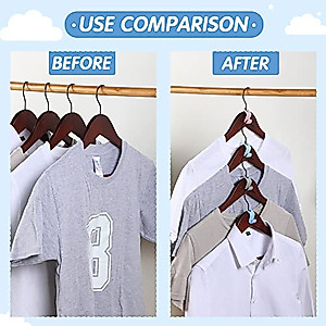 300 Pcs Clothes Hanger Connector Hooks Hanger Extender Clips Heavy Duty Cascading Hangers Plastic Hanger Hooks Space Saver for Closet Space Saving Connection Hooks Coat Outfit Organizer (Fresh Colors)