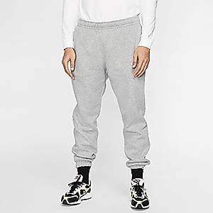 Nike Men's Club Open-Hemmed Pants Gray | Gray | White 2XL