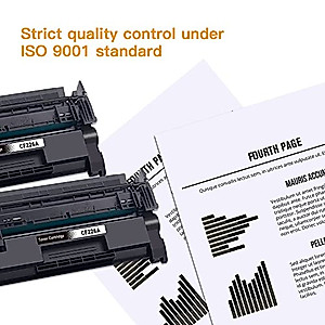 E-Z Ink (TM) Compatible Toner Cartridge Replacement for HP 26A CF226A 26X CF226X to use with M426fdw Laserjet M402dn Laserjet M402n Pro MFP M426fdn M402dw M426dw M402d Printer (2 Black)