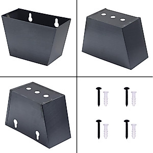 HAIICEN GunMetal Black Stainless Steel Beer Bottle Cap Catcher Collector Wall Mounted with Drainage Openings for Patio Man Cave (Pack of 2) Outdoor