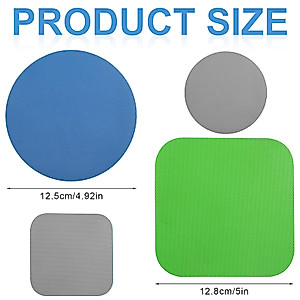 4pcs Jar Gripper Pads, Multifunctional Rubber Jar Gripper Pad Jar Opener Grippers Kitchen Coaster for Elderly Seniors Women Suffering from Arthritis Weak Hands (Blue, Green, Grey)