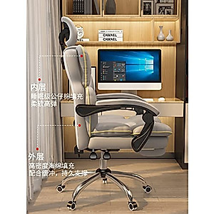 ZLXDP Computer Chair Home Boys and Girls Can Adjust The Live Gaming Chair Boss Chair Lazy Swivel Office Chair
