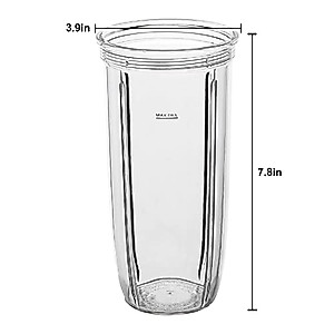 Joyparts Replacement Parts cup with To-Go Lid ，Compatible with NutriBullet Blender Combo NutriBullet Pro 1000 and NutriBullet Select 2.0 (32oz)