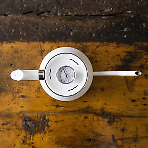 Fellow Stagg Stovetop Pour-Over Coffee and Tea Kettle - Gooseneck Teapot with Precision Pour Spout, Built-In Thermometer, Matte White, 1 Liter