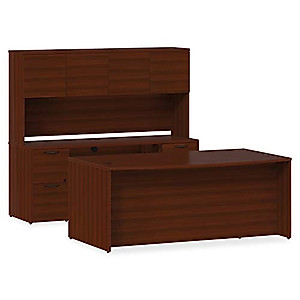 Lorell PL2236MY Lateral File, 2 Drawers, 36-Inch Wx22-Inch Dx29-Inch H, Mahogany